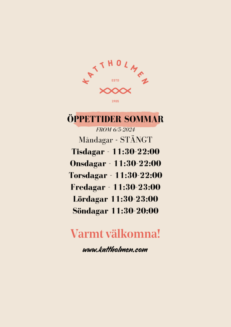Öppettider — Kattholmen